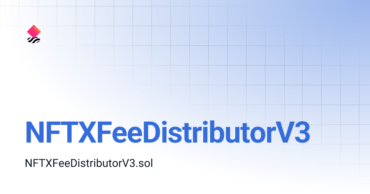 NFTXFeeDistributorV3 | NFTX